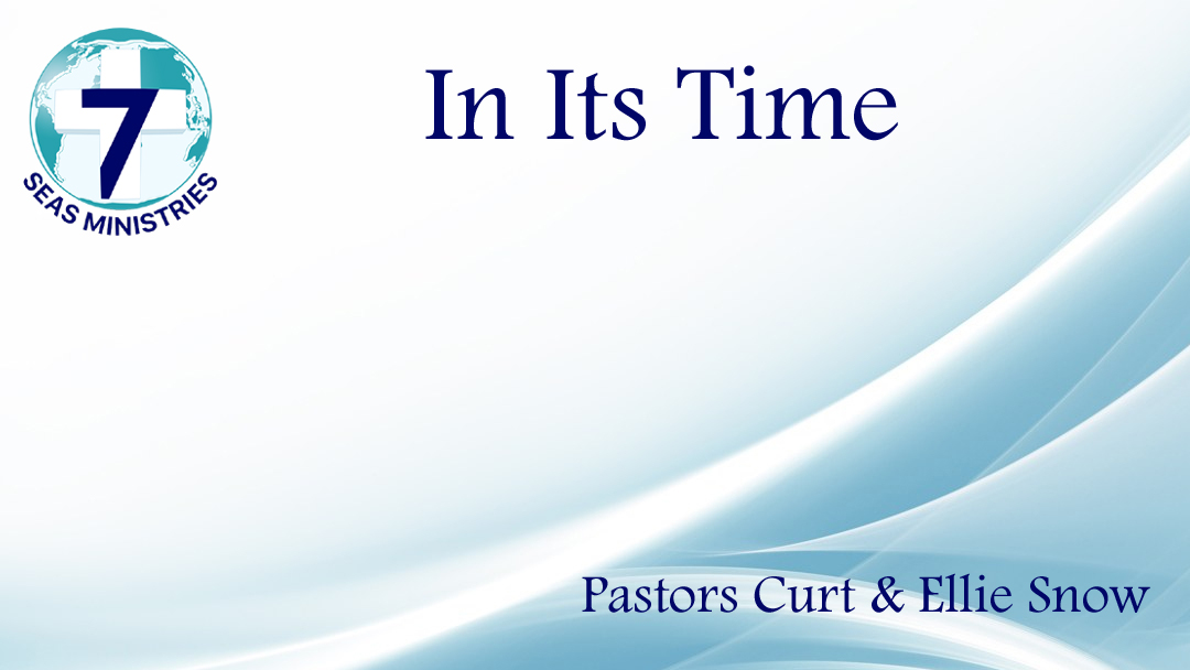 Bible Verse of The Day – 9-29-24 – In Its Time – Bible Verse of the Day